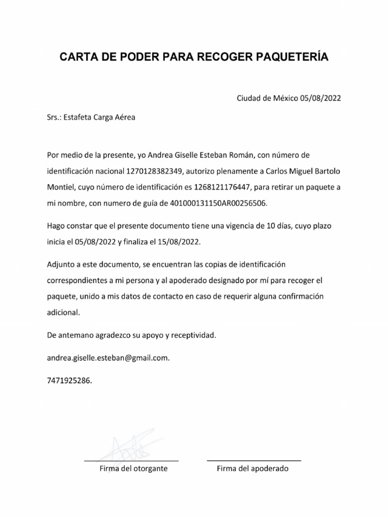Carta Poder | PDF