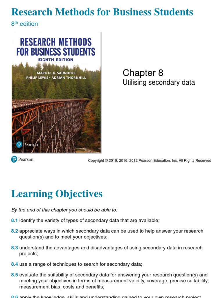 4-Secondary data | PDF | Copyright | Data