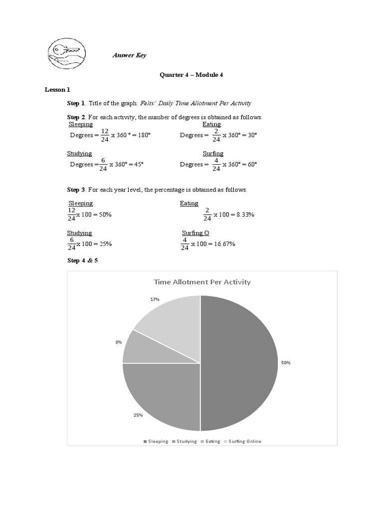 Math 7 - Q4 - AnswerKey - WK4 | PDF | Mathematics | Science