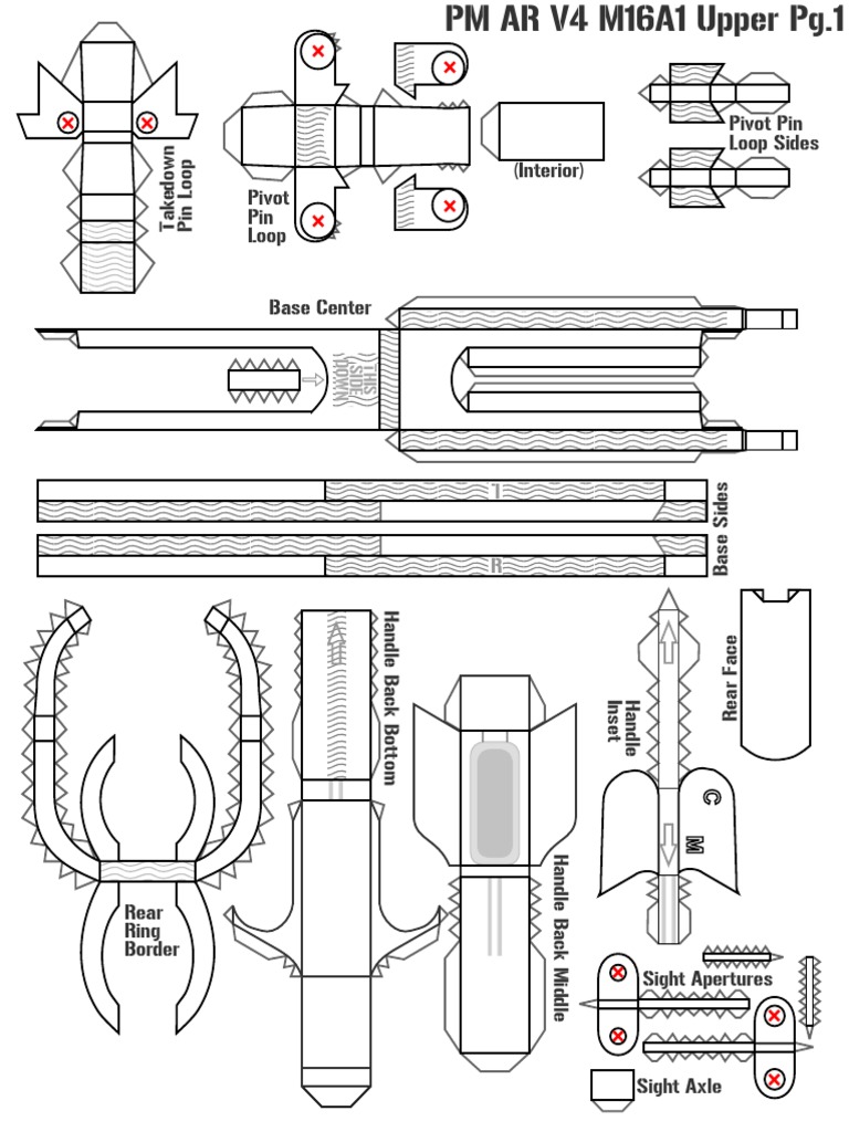 Exploded View Diagrams and Part Identification for a 3D Printed AR-15 ...
