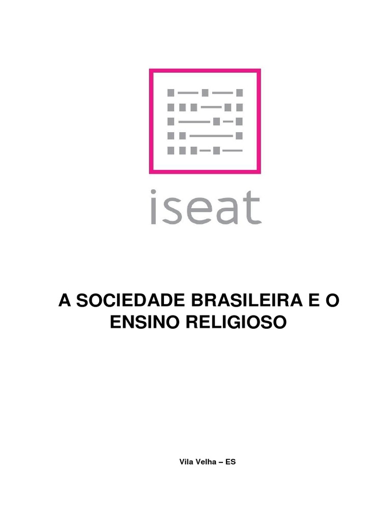 A Sociedade Brasileira e o Ensino Religioso - Iseat | PDF | Igreja ...