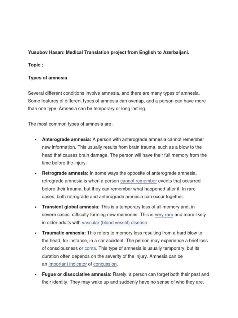 Amnesia Download Free Pdf Amnesia Cognition