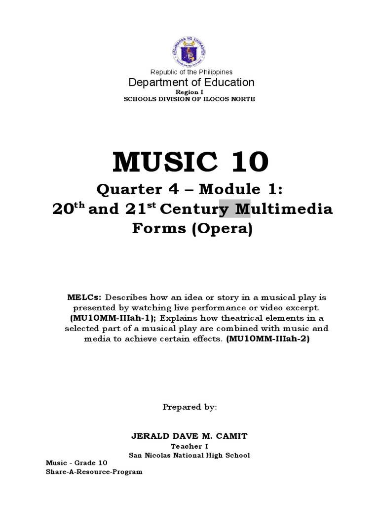 Music 10 Modules | PDF | Performing Arts