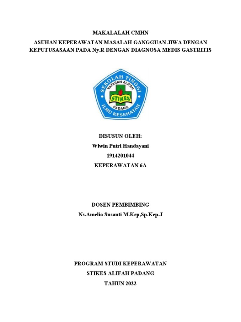 Wiwin Putri Handayani 1914201044 | PDF | Pengembangan Diri