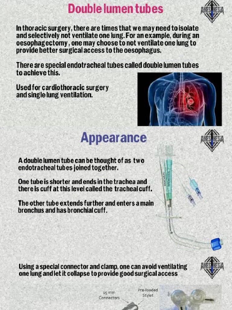 Double Lumen Tube | PDF