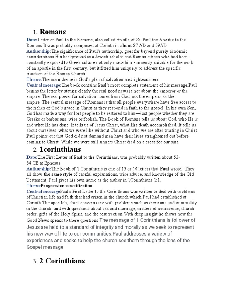 Paul's Letter | PDF | Paul The Apostle | Epistle To The Romans