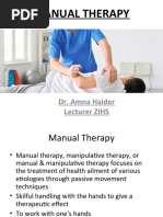 MAITLAND MOBILIZATION - Final | PDF | Physical Therapy | Neural Oscillation