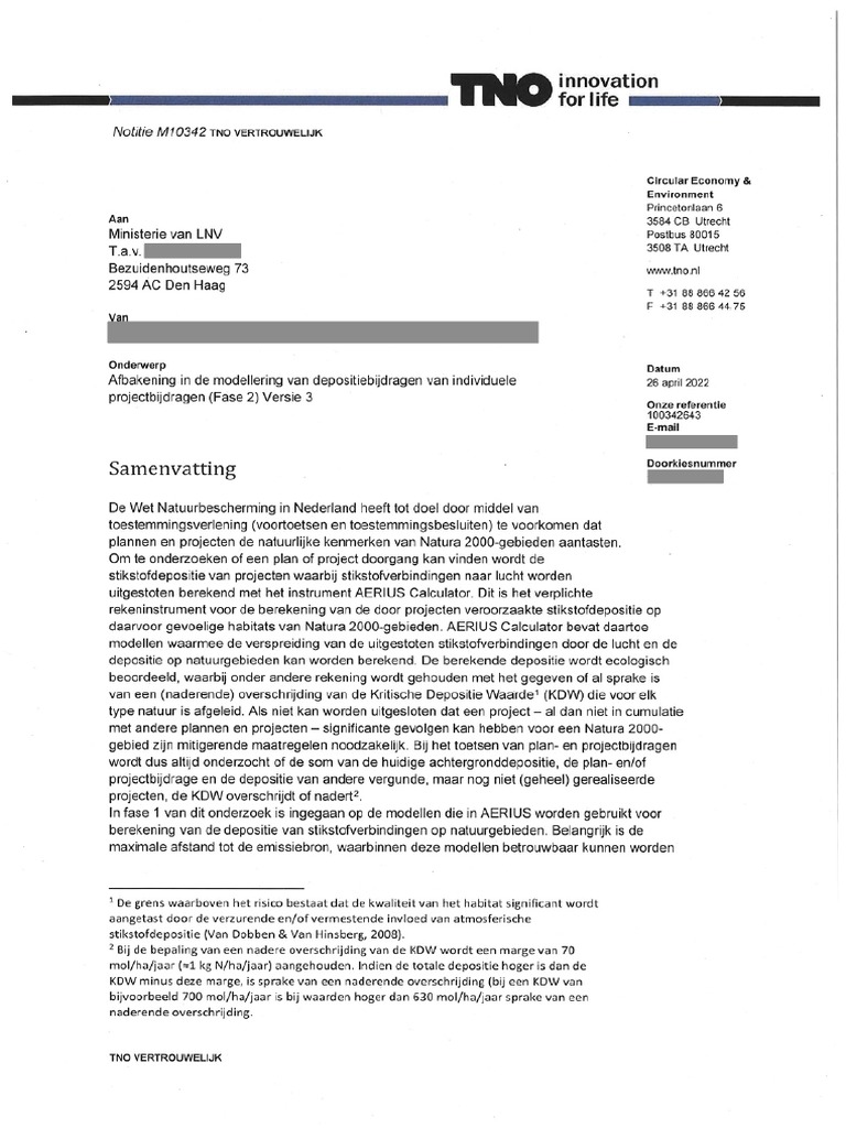 TNO M10342 Stikstof 2022 | PDF