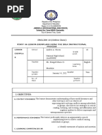 A Detailed LessoN Plan in Teaching Linear and Nonlinear Text | PDF ...