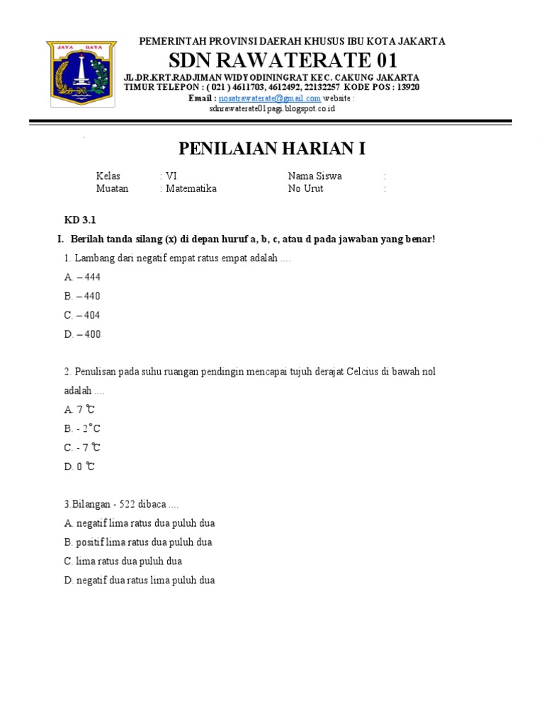 Soal PH MTK | PDF