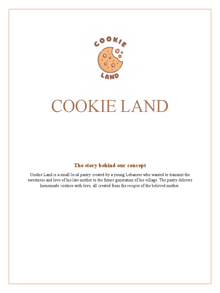 Cookie Land: The Story Behind Our Concept | PDF | Chocolate | Food And ...