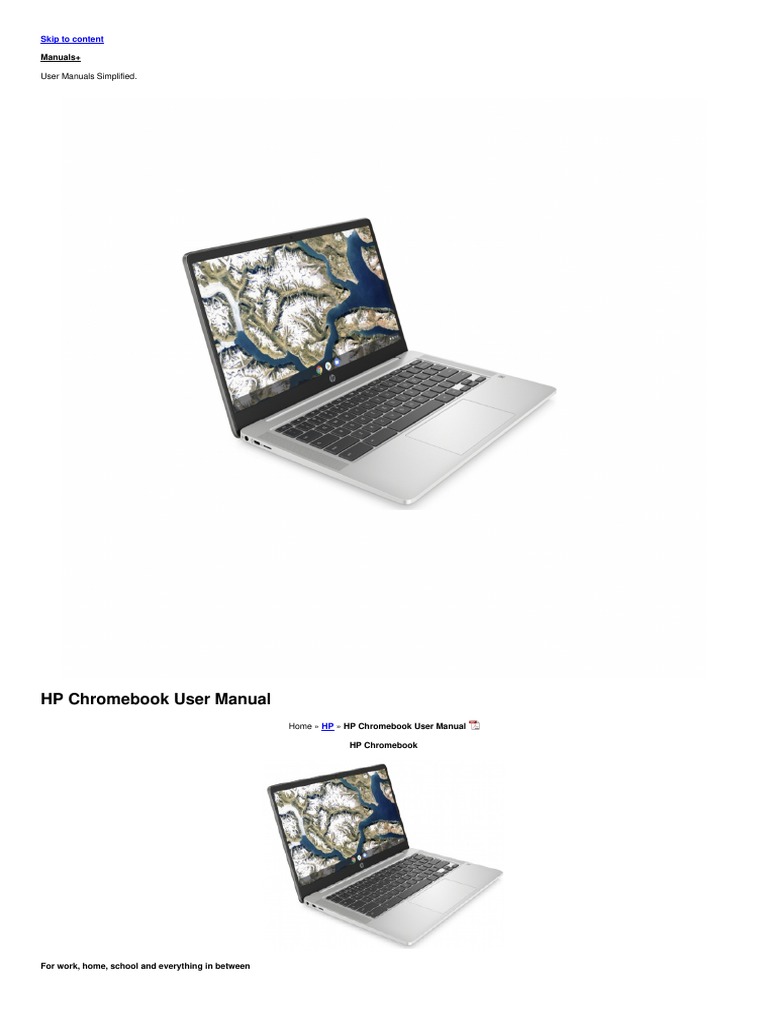 HP Chromebook Manual | PDF | Chromebook | Tablet Computer