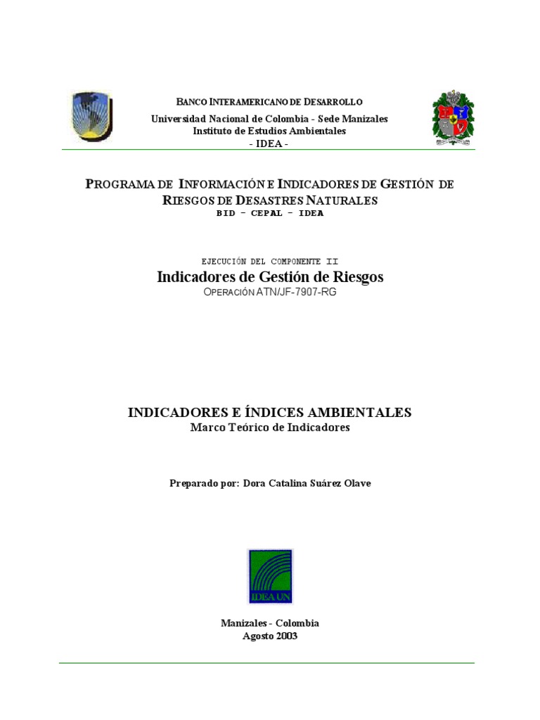 Indicadores Ambientales | PDF | La contaminación del aire | Entorno natural