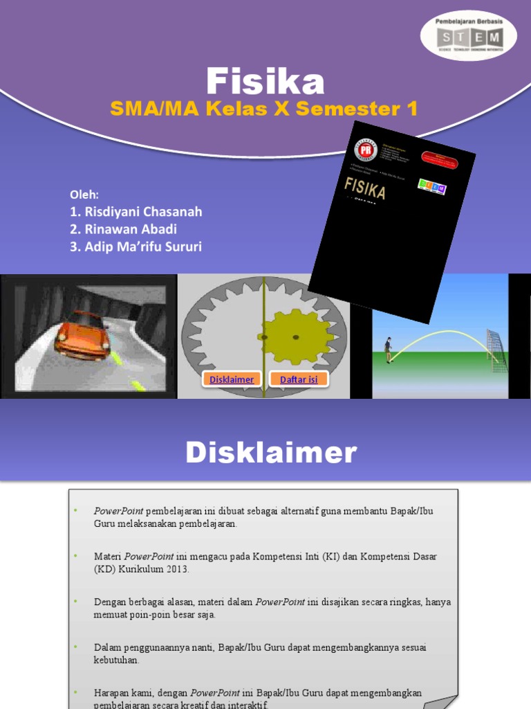 Power Point PR Fisika 10a Ed 2019 1 | PDF | Sains & Matematika