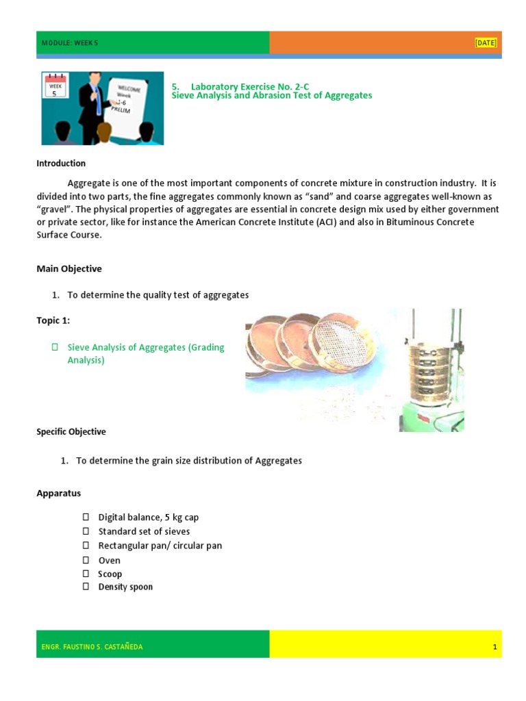 Engineering Lab: Aggregate Testing | PDF | Construction Aggregate ...