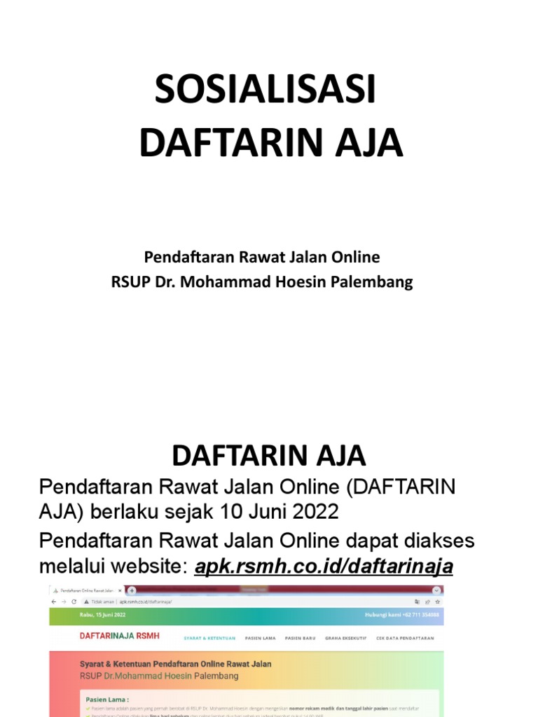 Sosialisasi Daftarin Aja | PDF