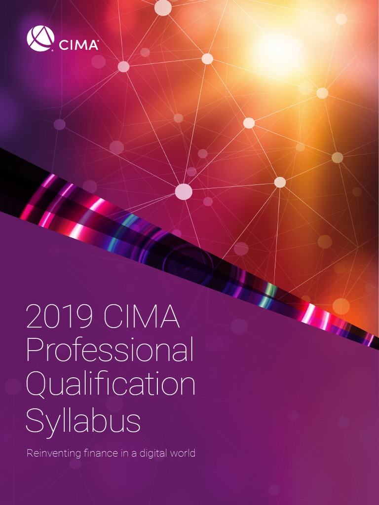 CIMA Syllabus Final | PDF | Strategic Management | Accounting