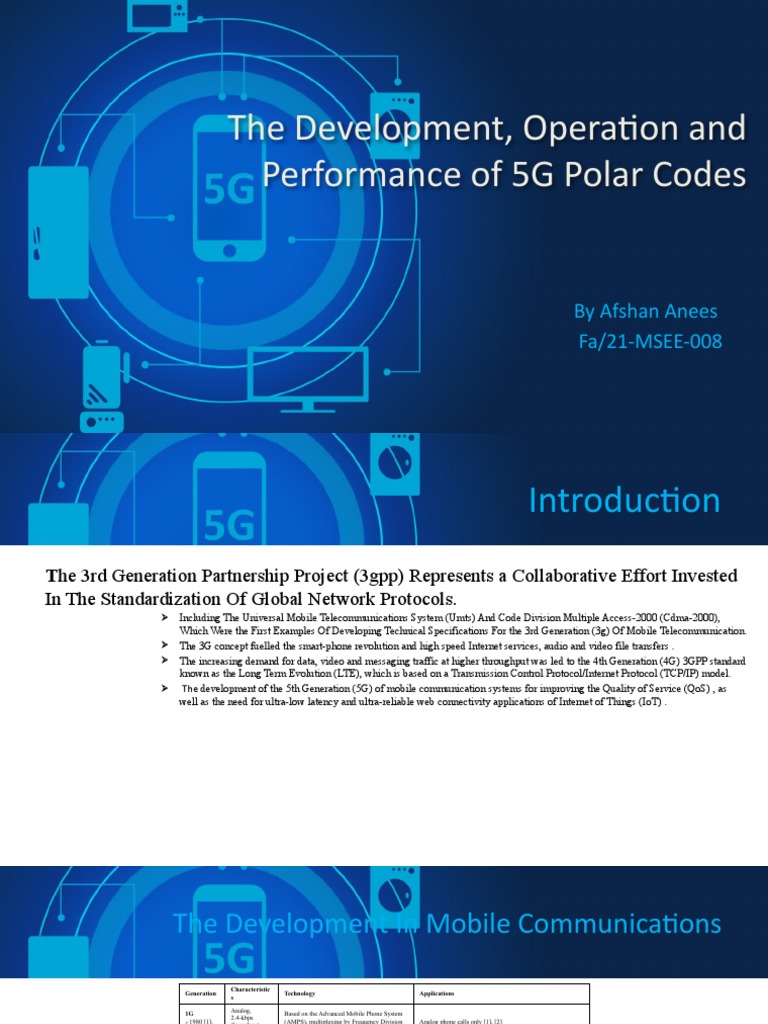 5G Polar Codes Presentation | PDF | Lte (Telecommunication) | Channel Access Method