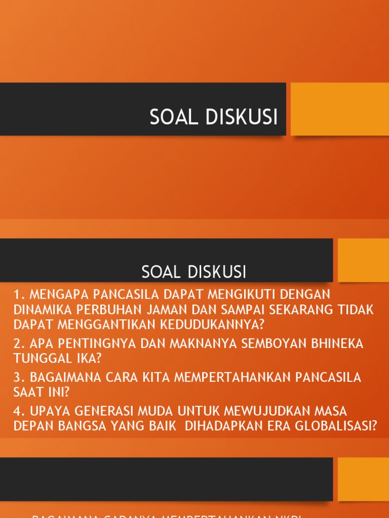 Soal Diskusi Wawasan Kebangsaan | PDF