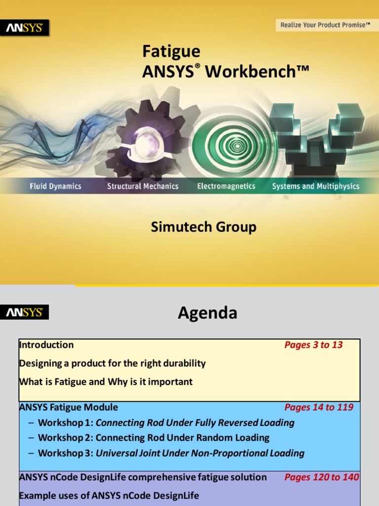 ANSYS Fatigue | PDF | Fatigue (Material) | Deformation (Engineering)
