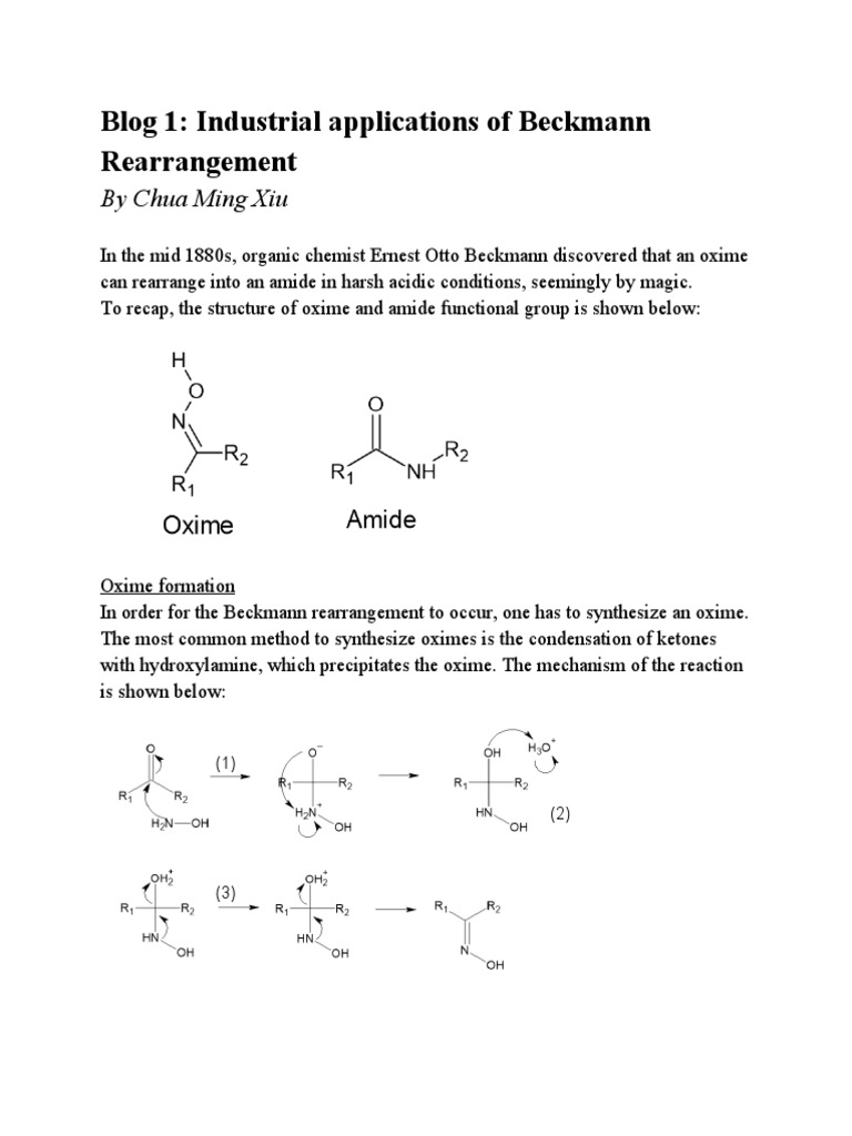 Beckmann rearrangement | PDF | Chemistry | Molecular Orbital