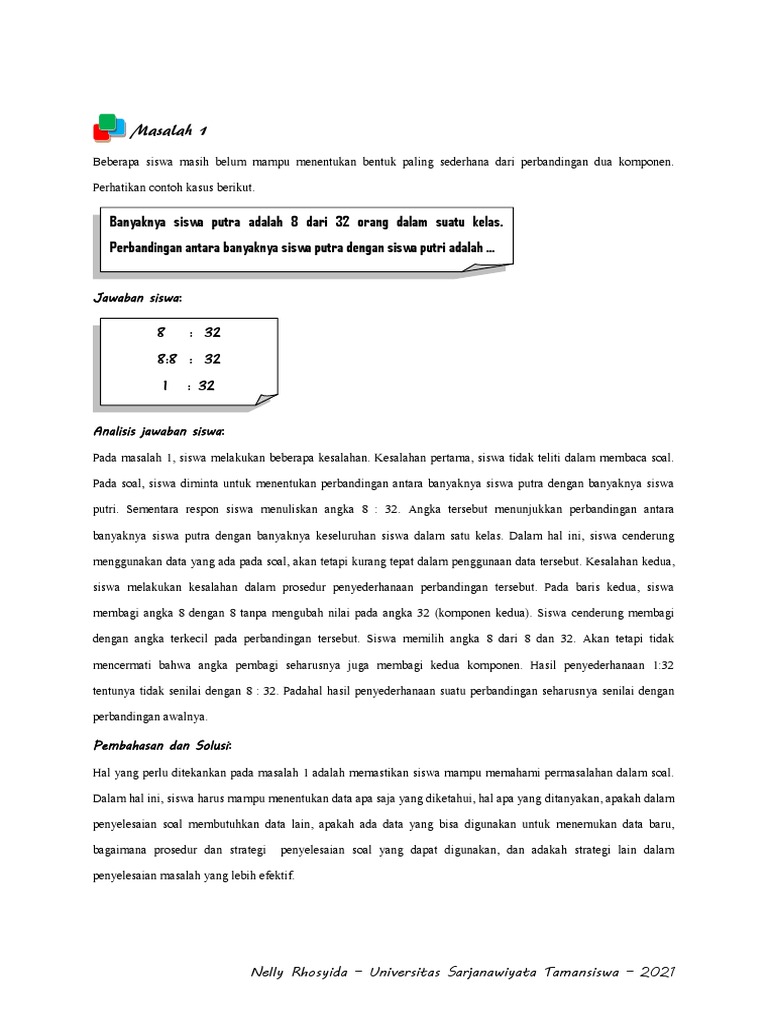 Contoh Pembahasan Analisis Masalah | PDF