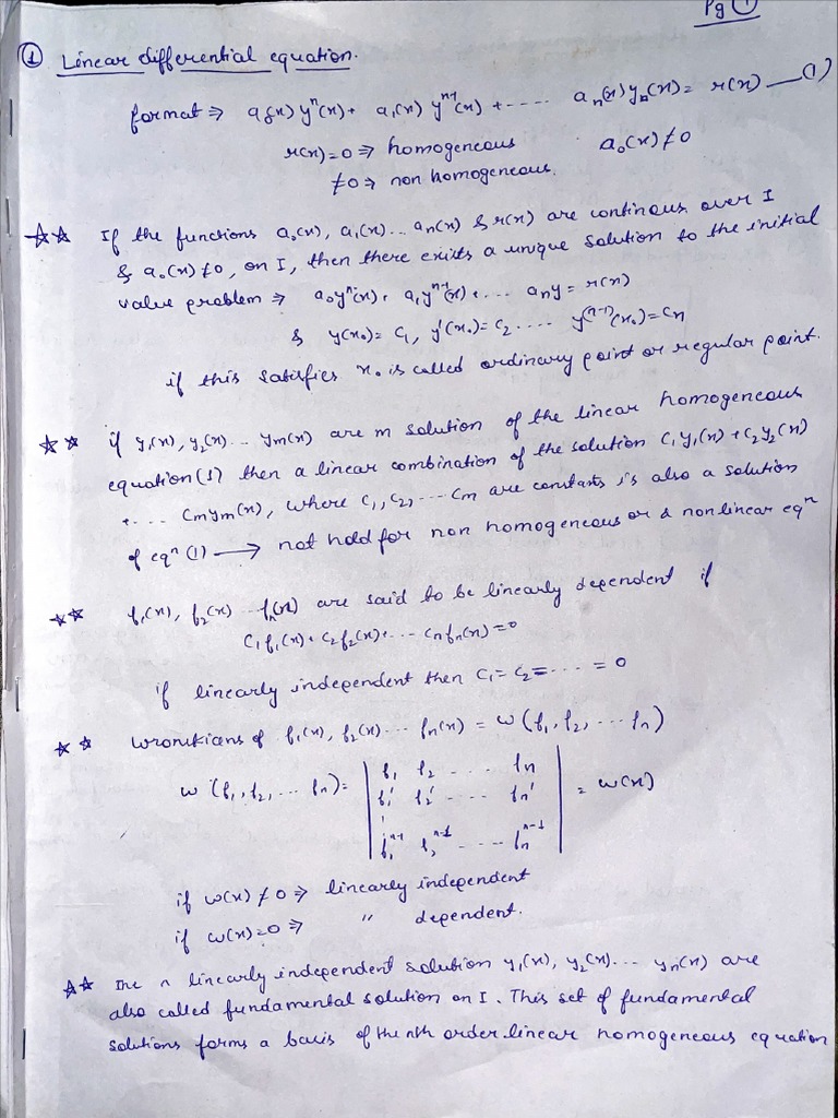 Maths Notes | PDF