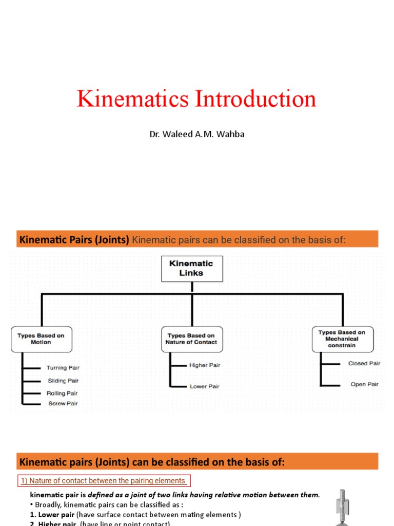 5 - Kinematics Introduction 2 | PDF | Kinematics | Mechanical Engineering