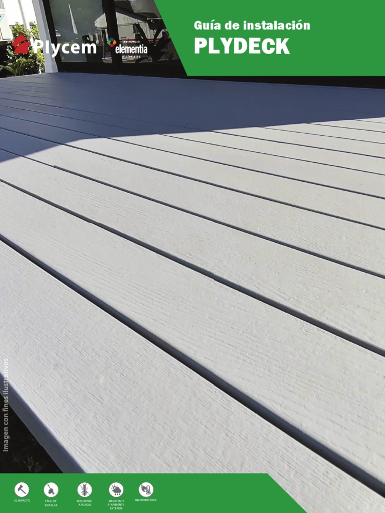 Manual de Instalacion Plydeck | PDF | Madera | Materiales