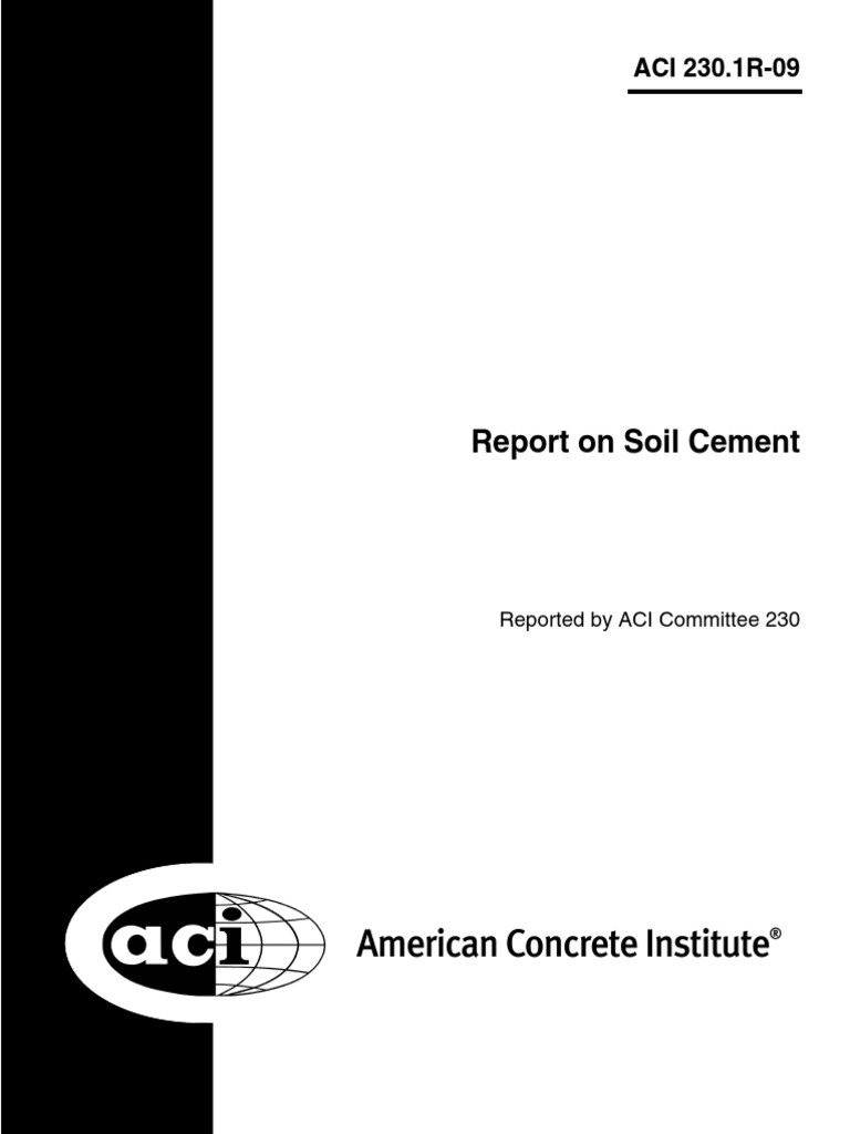 Soil Cement ACI - 230 - 1R-09 - Pre | Download Free PDF | Road Surface ...