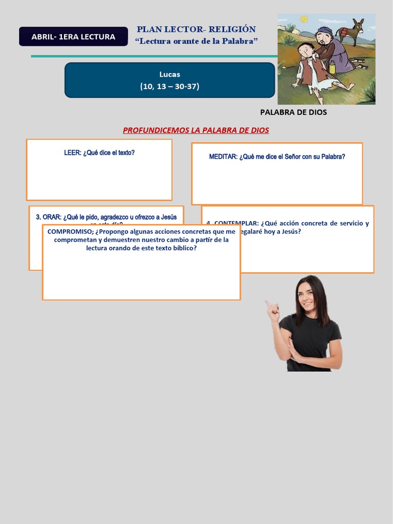 La Lectio Divina PLAN LECTOR 1ERA SEMANA | PDF