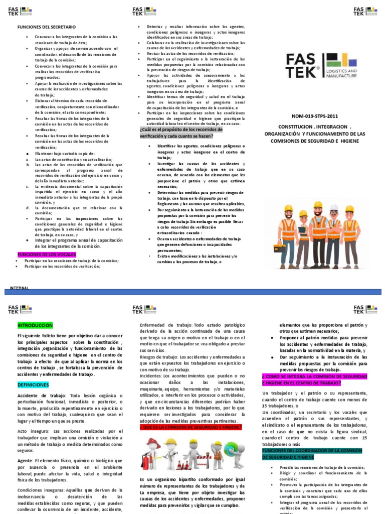 Nom 019 STPS | PDF | Ciencias de la Salud
