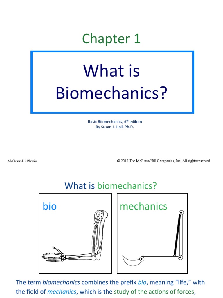 What Is Biomechanics?: Basic Biomechanics, 6 Edition by Susan J. Hall ...