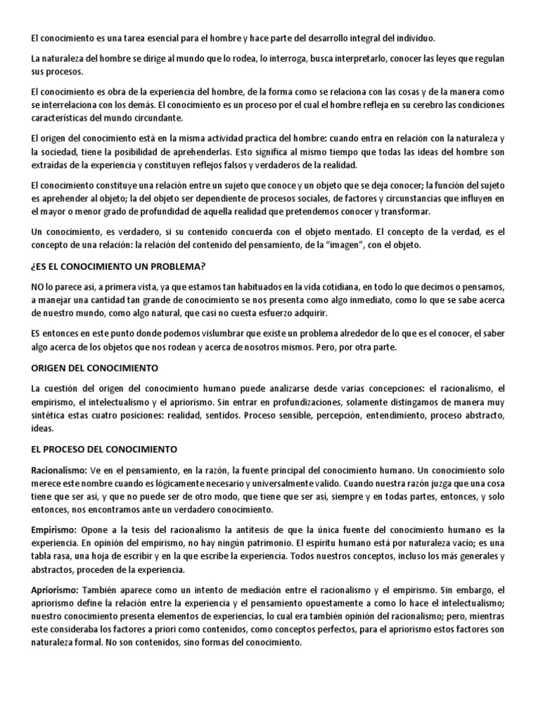 Resumen - Cienciologia | PDF | Conocimiento | Empirismo