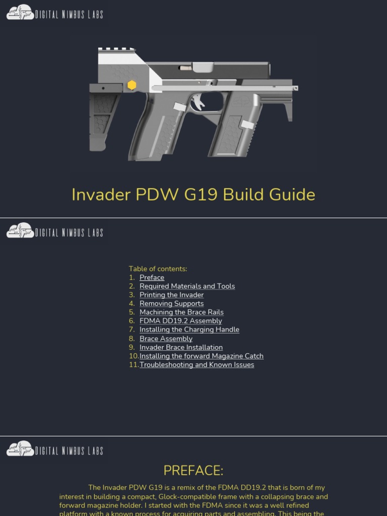 DigitalNimbusLabs Invader G19 Build Manual | PDF | Tools | Equipment