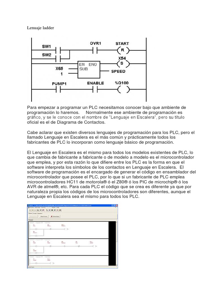 Lenuaje Ladder | PDF | Programa de computadora | Programación
