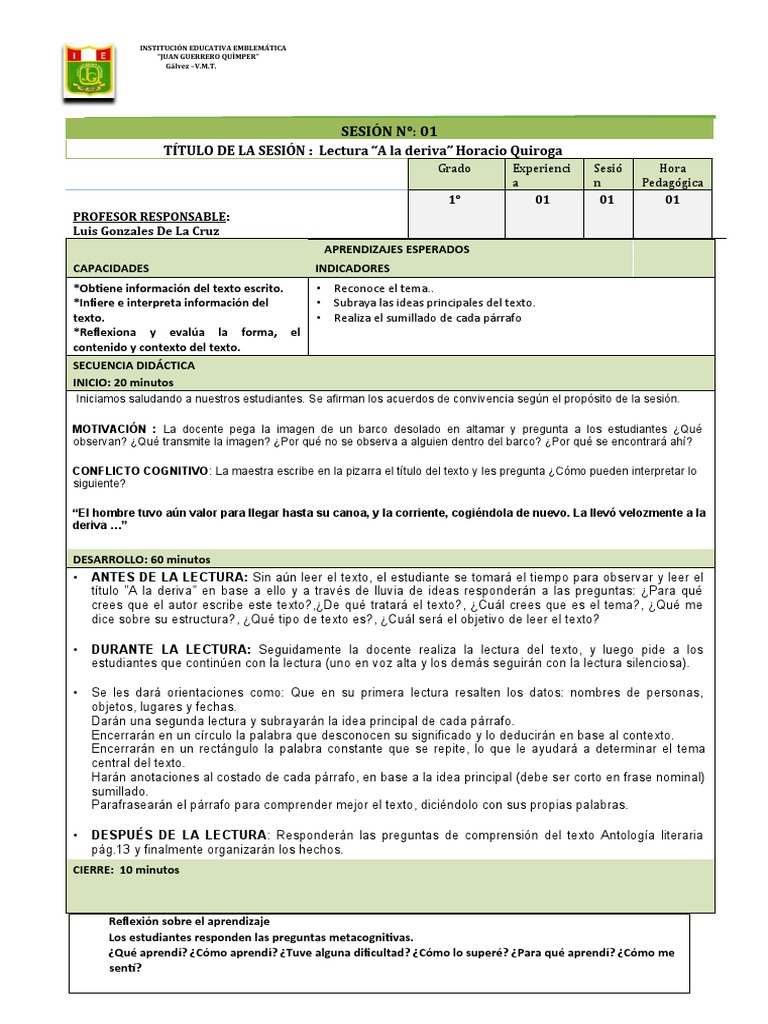 A La Deriva | PDF | Maestros | Aprendizaje