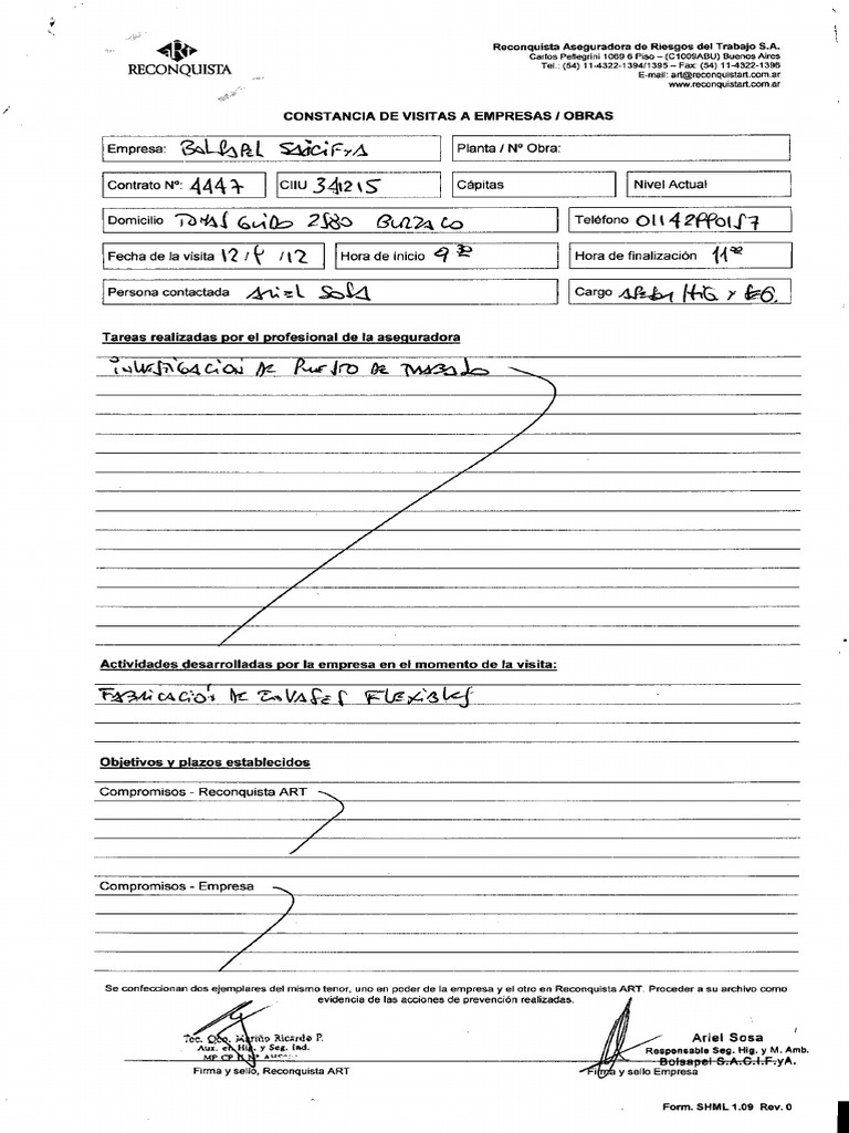 Bolsapel Investigacion Accidente | PDF | Sustancias químicas ...