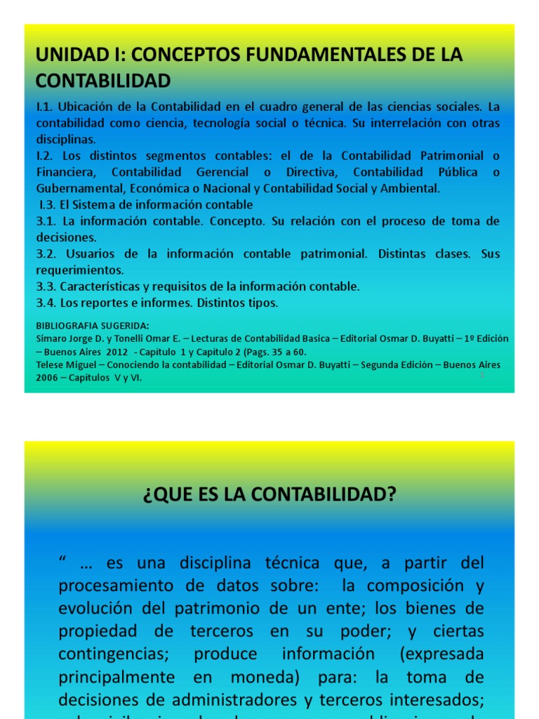 Unidad I | PDF | Contabilidad
