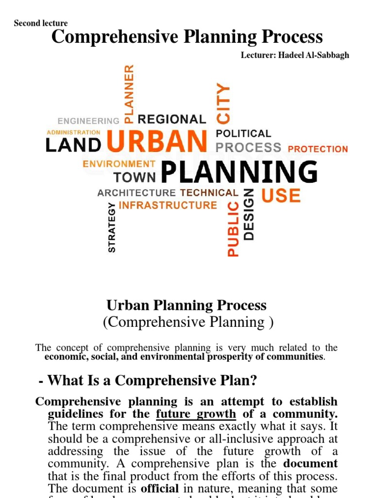 4 - Comprehensive Planning Process | PDF | Economies
