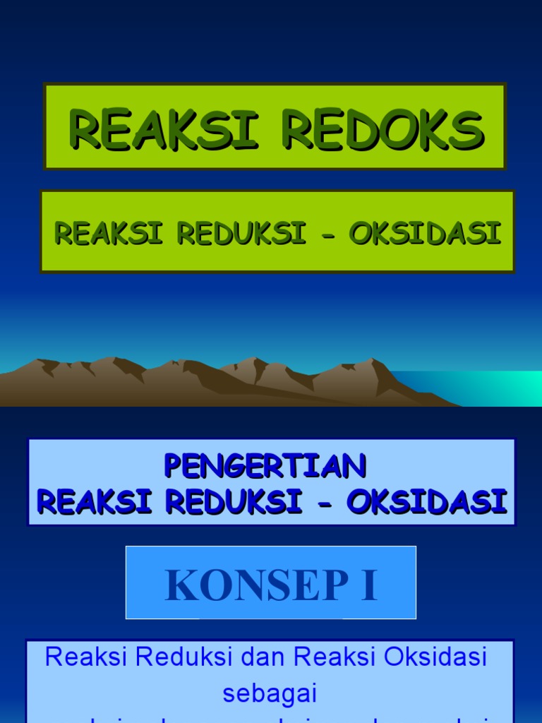 Pengertian dan Contoh Reaksi Redoks | PDF | Teknologi & Rekayasa
