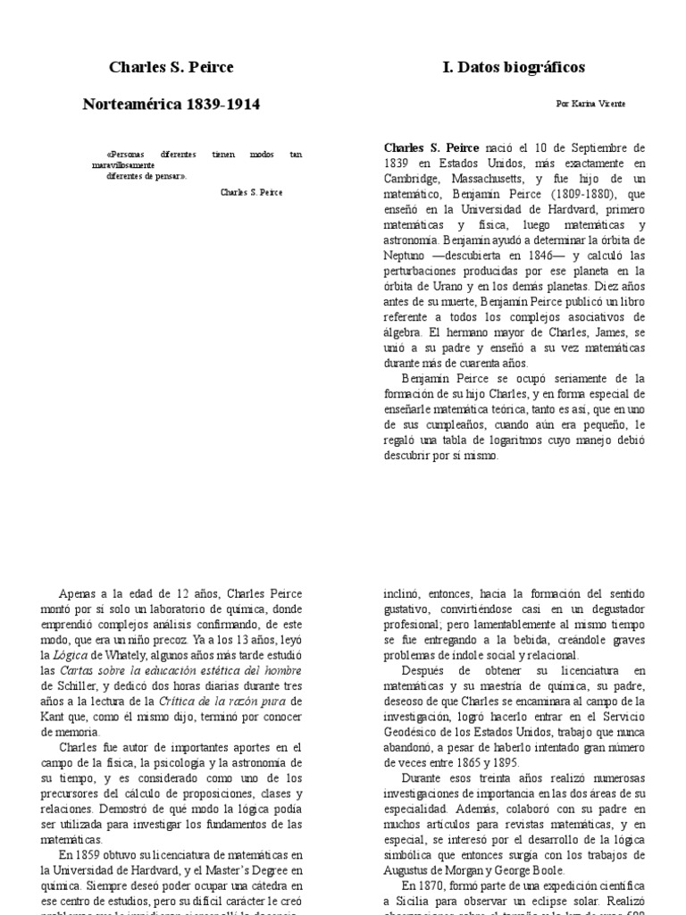 Seis semiólogos en busca del lector | PDF | Charles Sanders Peirce ...