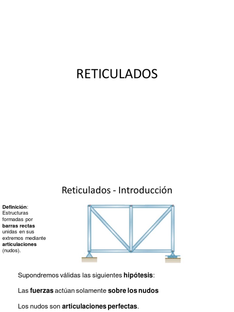 Modulo 2 Reticulados | PDF | Ecuaciones | Fuerza