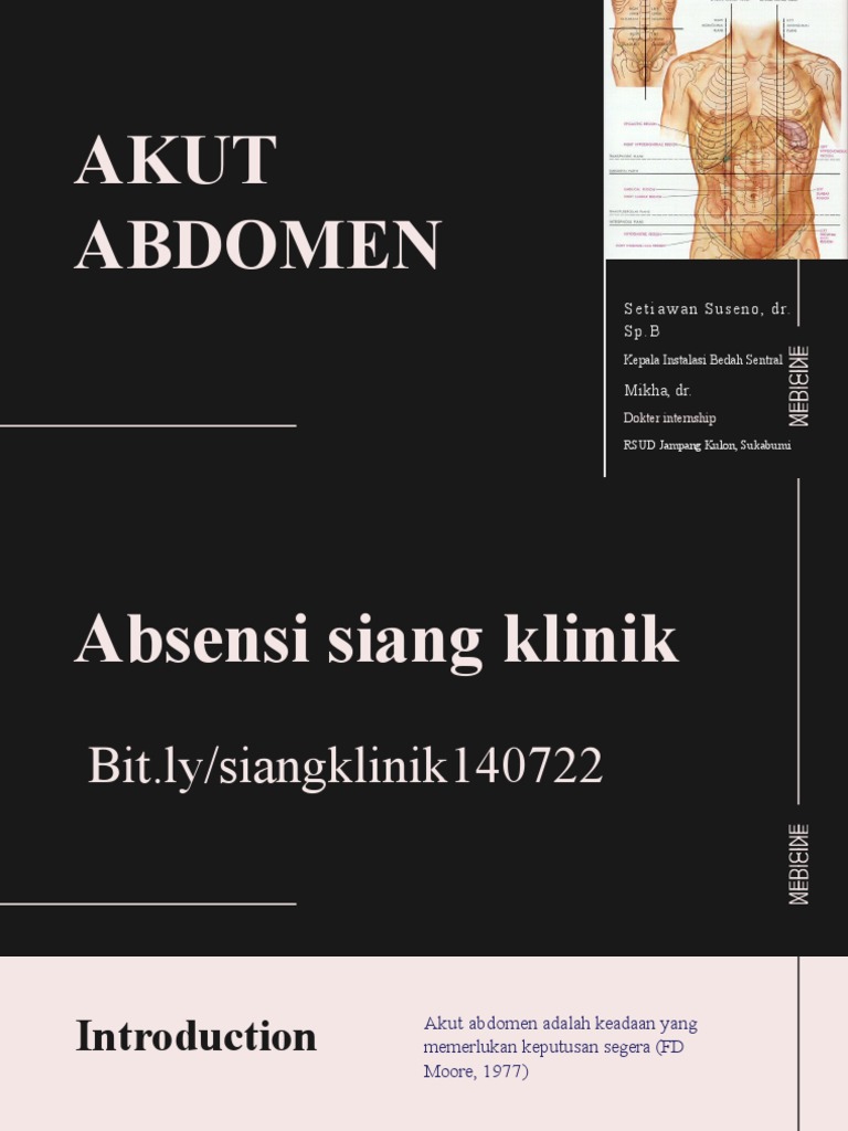 AKUT ABDOMEN Siang Klinik | PDF