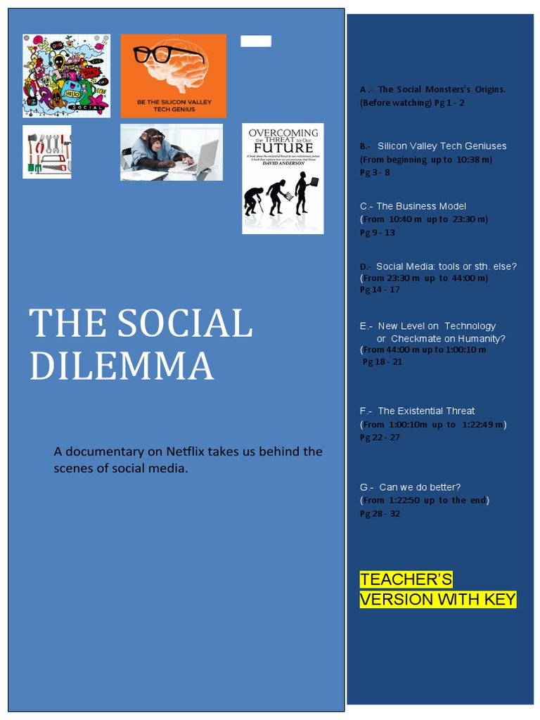 Teacher's Key - The Social Dilemma - Study Guide | PDF | Social Media ...