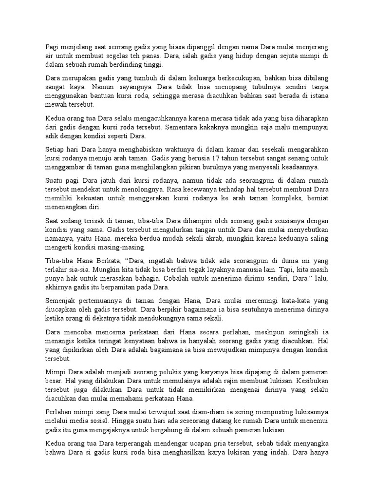Pagi Menjelang Saat Seorang Gadis Yang Biasa Dipanggil Dengan Nama Dara ...