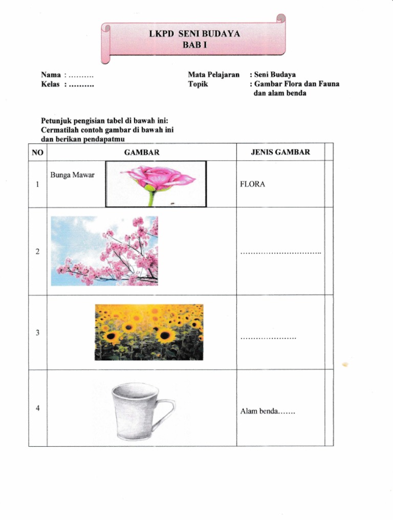 LKPD Seni Budaya | PDF