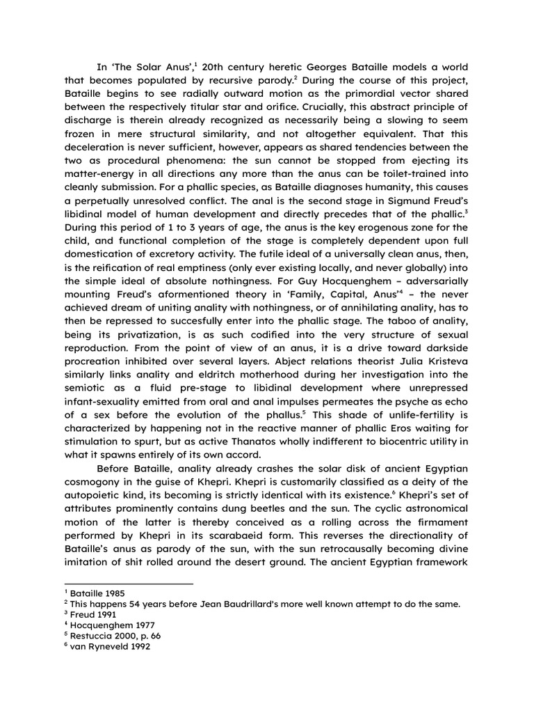 Anality, Solarity, and Vacuity | PDF | Alchemy