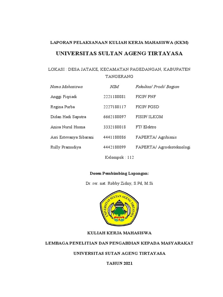 Contoh Laporan Pelaksanaan KKM | PDF