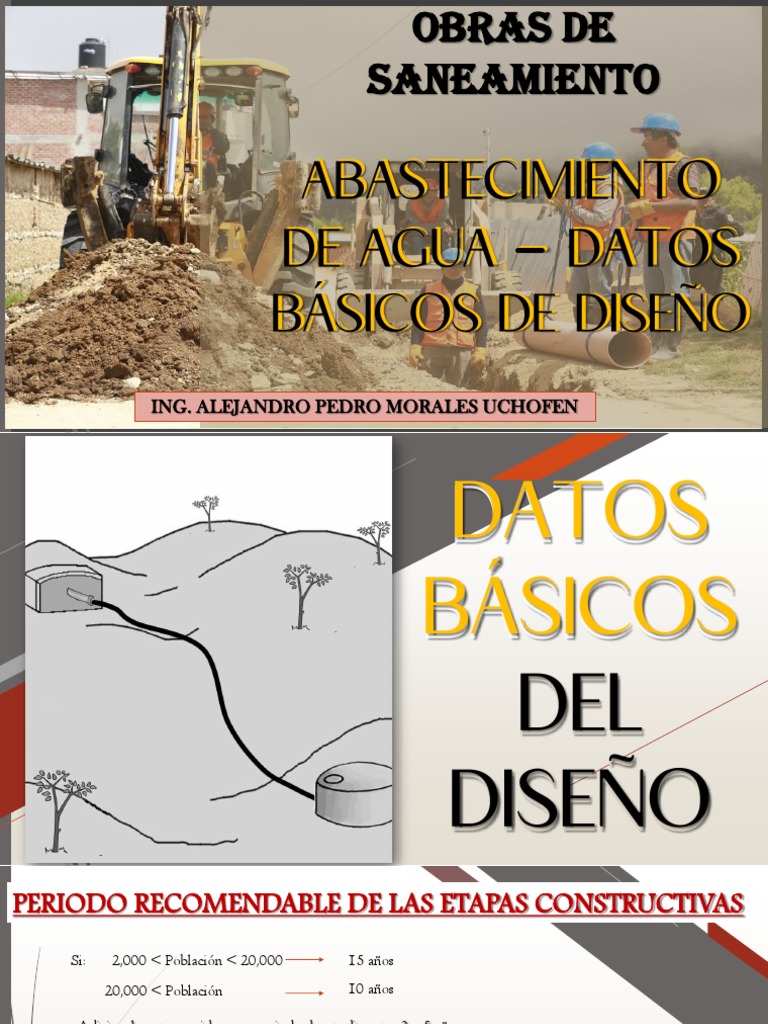 05 Abastecimiento de Agua - Datos Basicos de Diseño | PDF | Tubería (transporte de fluidos)